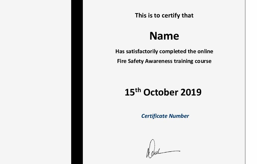 Fire Safety Awareness CSG – Draft | Compliance Standard Group